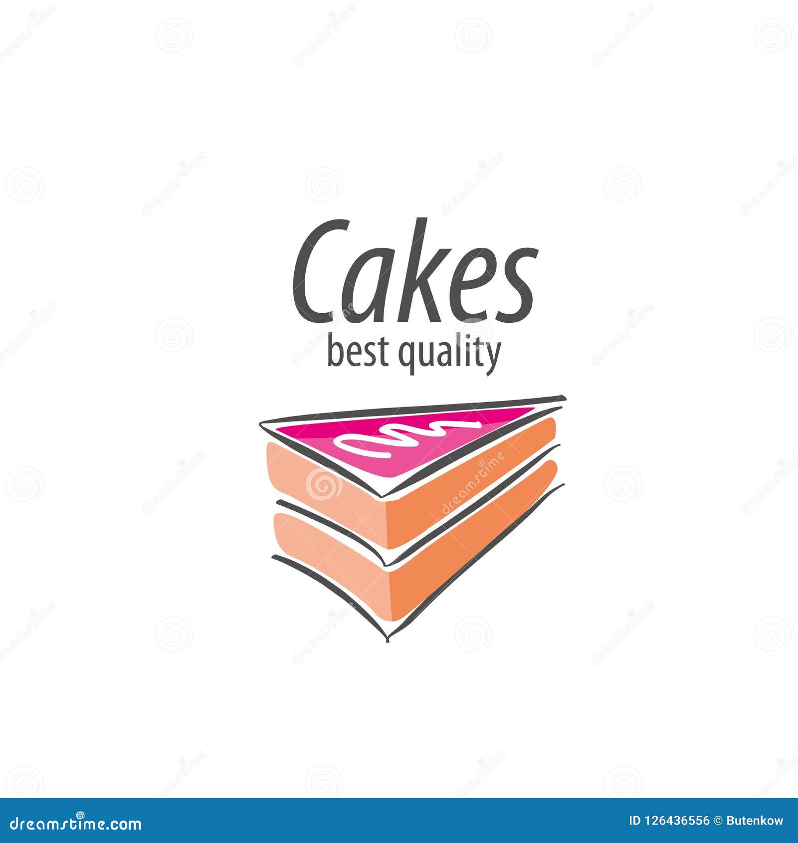 Logotipo De La Torta Del Vector Ilustración del Vector - Ilustración de ...