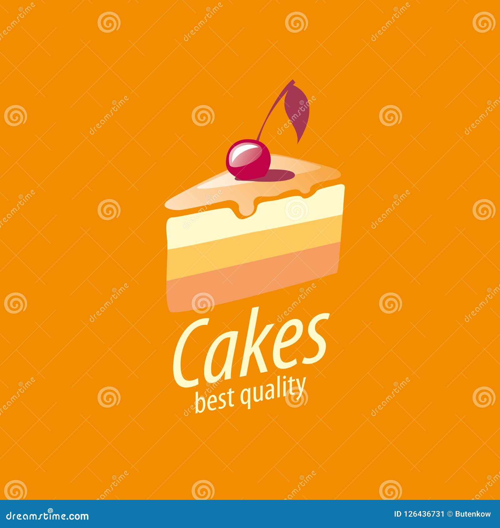 Logotipo De La Torta Del Vector Ilustración del Vector - Ilustración de ...