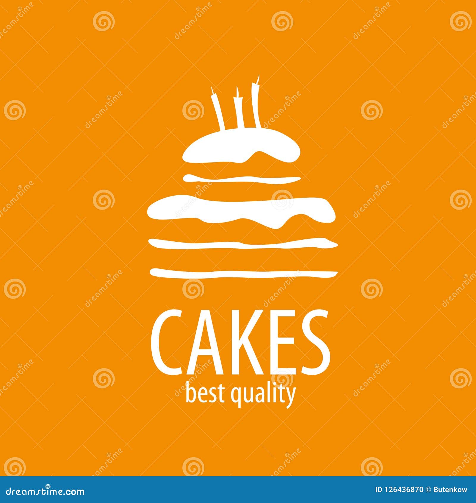 Logotipo De La Torta Del Vector Ilustración del Vector - Ilustración de ...