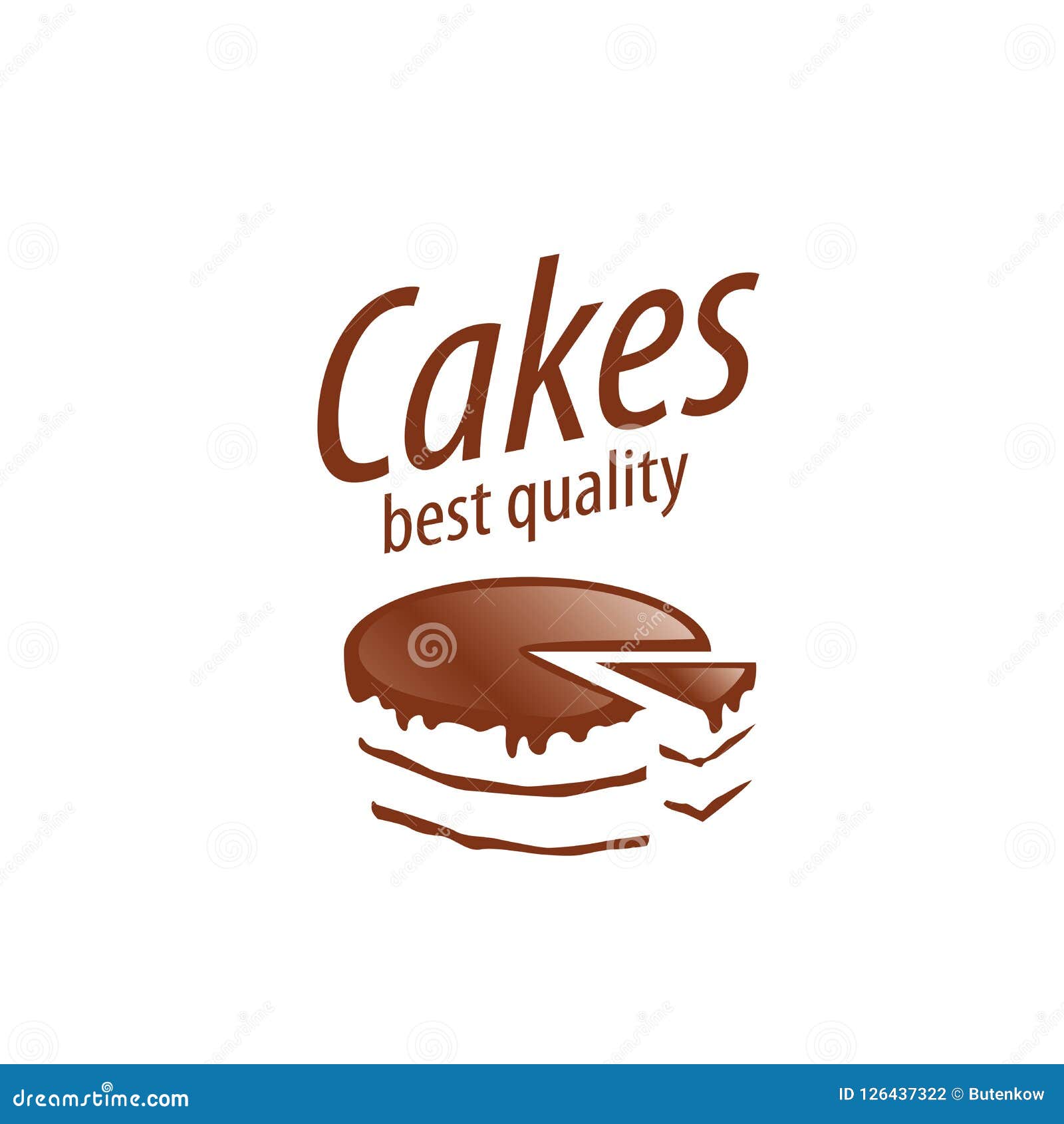 Logotipo De La Torta Del Vector Ilustración del Vector - Ilustración de ...