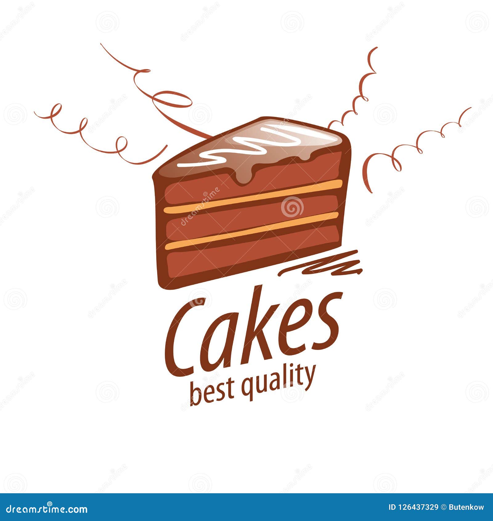 Logotipo De La Torta Del Vector Ilustración del Vector - Ilustración de ...