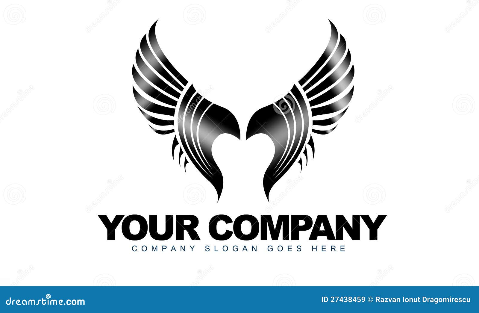 Logotipo de las alas stock de ilustración. Ilustración de logotipo ...