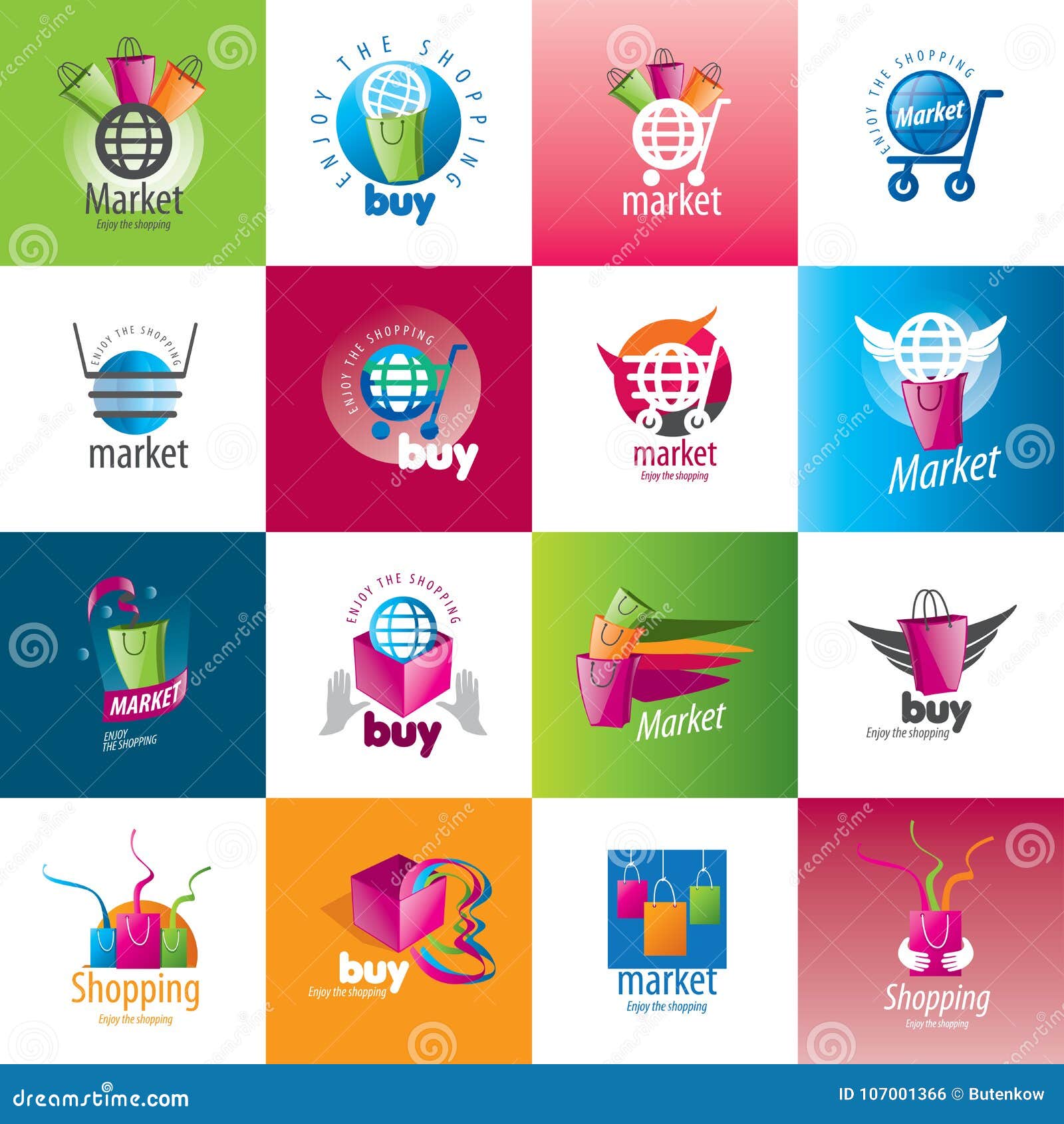 Logotipo De Las Compras Del Vector Ilustración del Vector - Ilustración ...