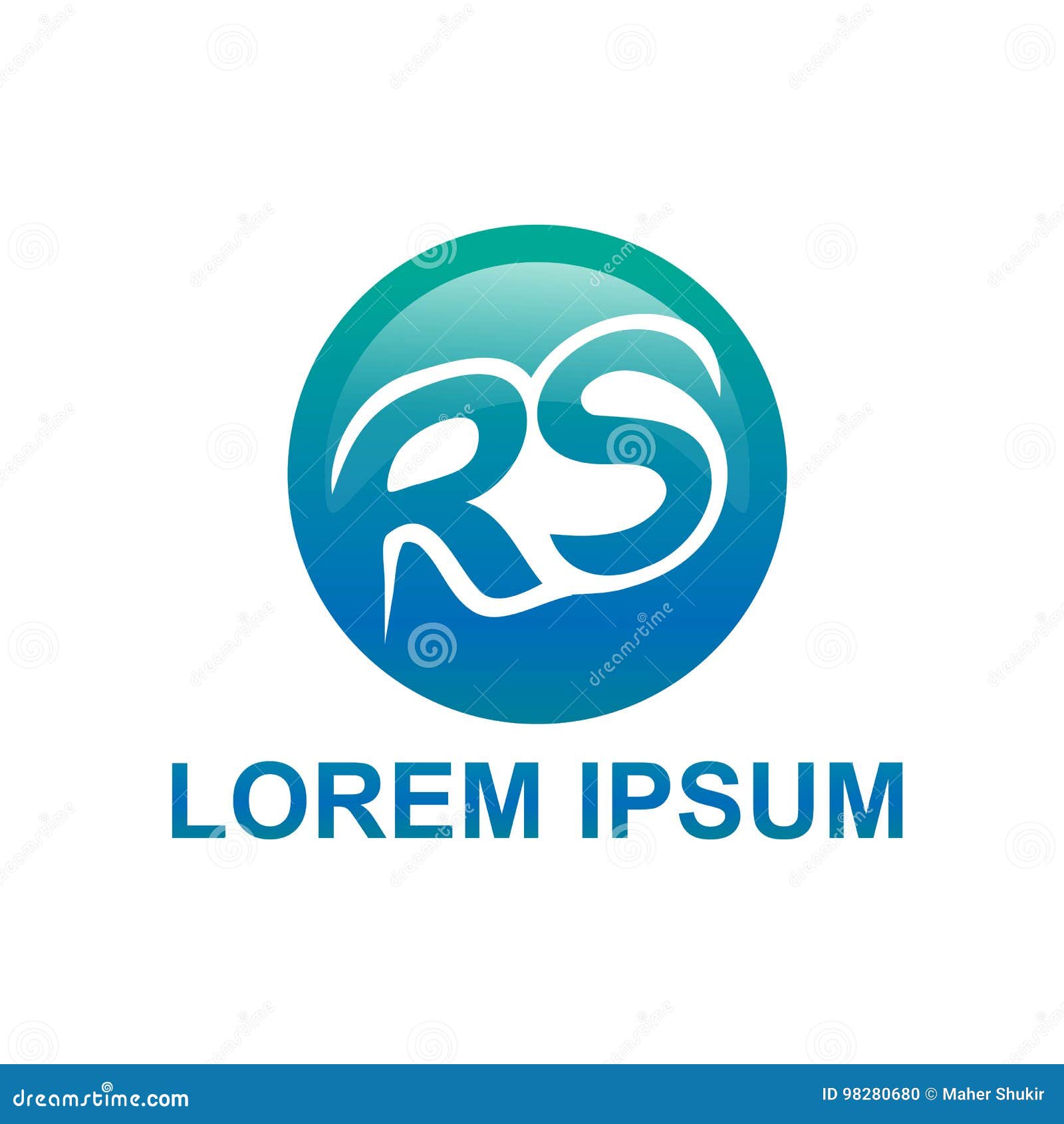 Logotipo De Las Iniciales RS Ilustración del Vector - Ilustración de ...