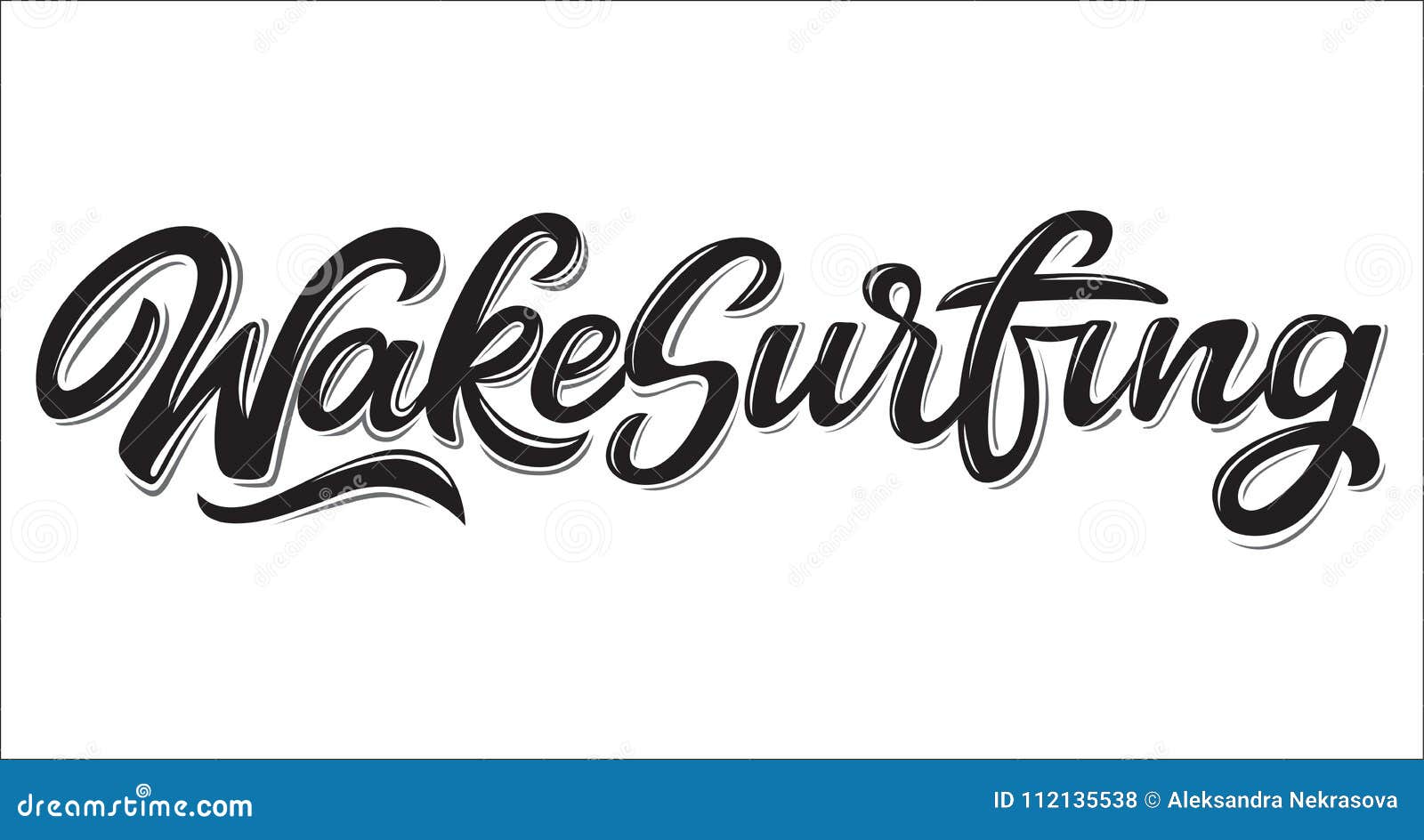 Logotipo De Las Letras De La Estela Que Practica Surf Stock de ...