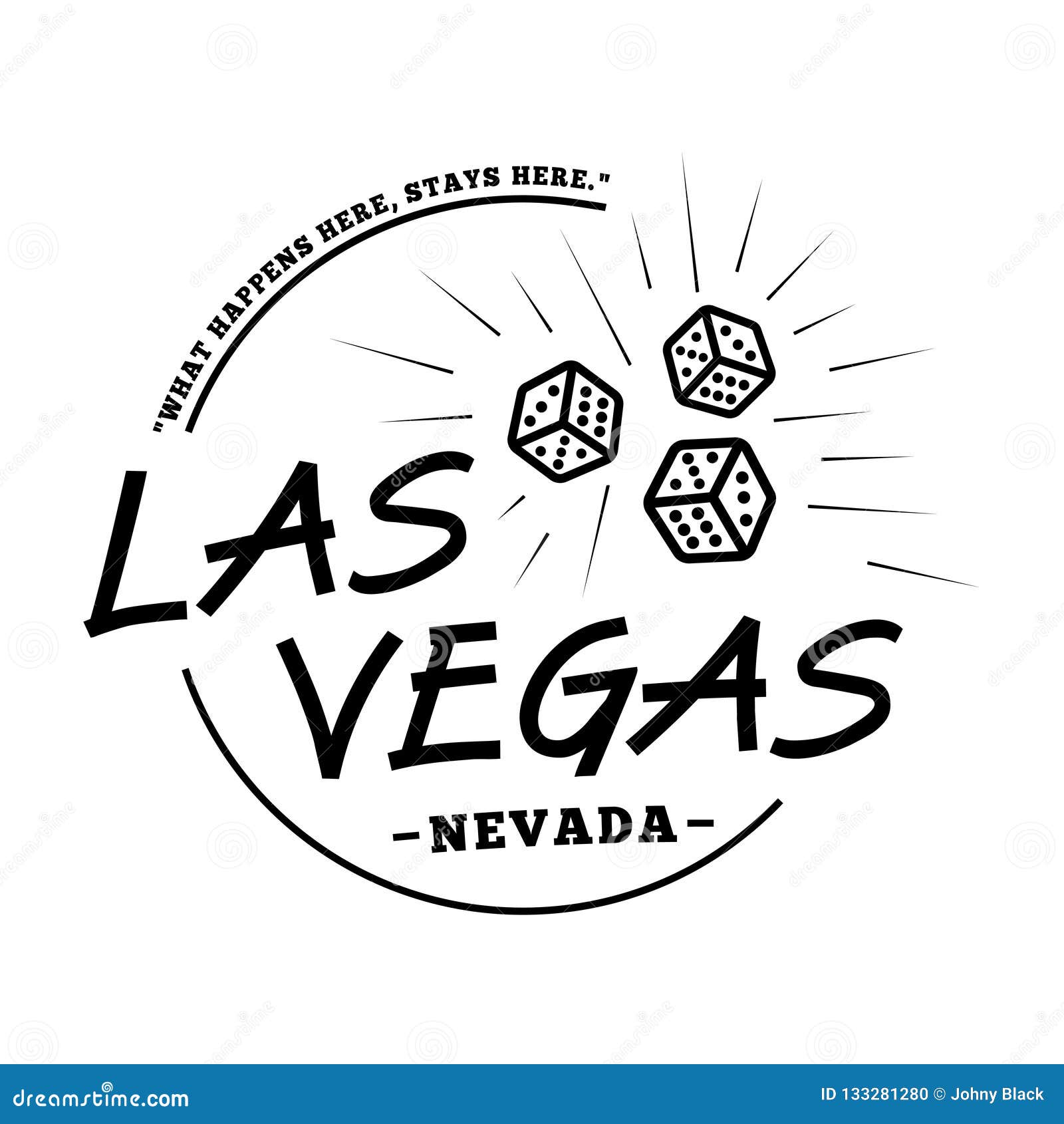 Logotipo De Las Vegas Vector Y Ejemplo De Las Vegas Ilustración del ...