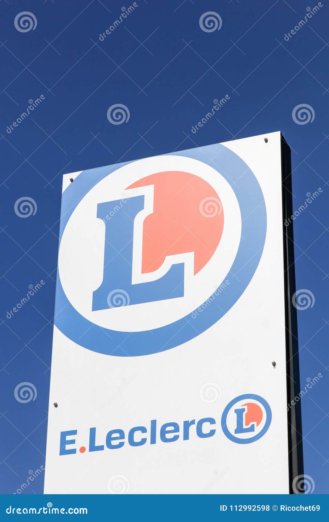 Logotipo De Leclerc En Un Panel Foto de archivo editorial - Imagen de ...