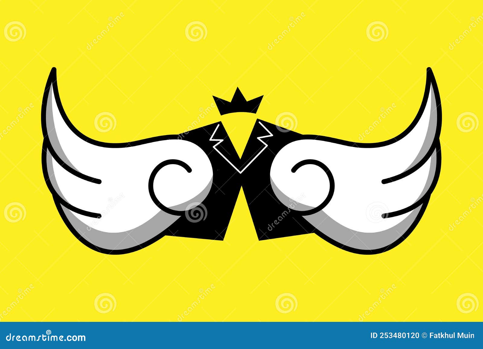 Logotipo De Letra Alada Y Coronada X Ilustración del Vector ...