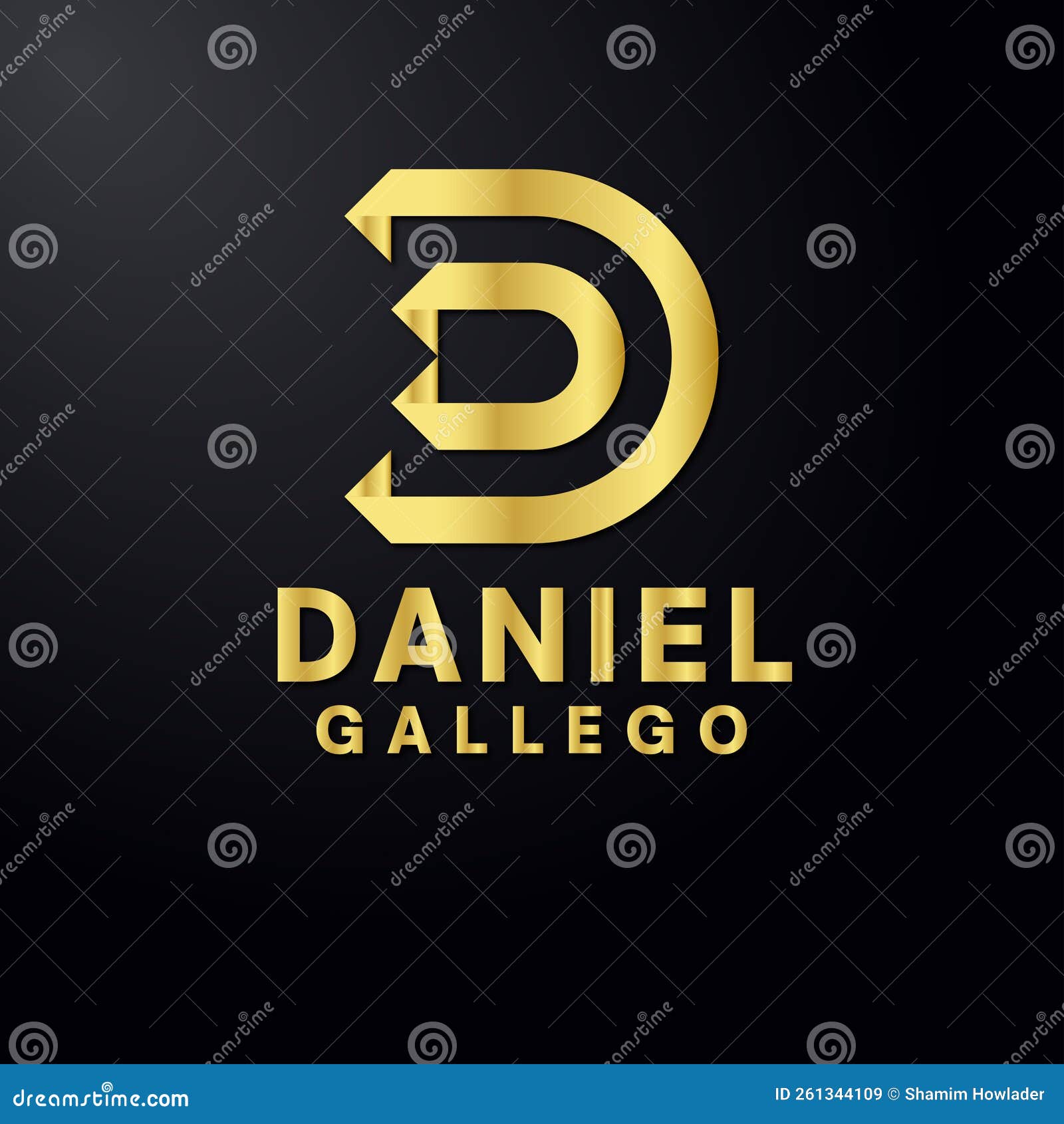 Logotipo De Letra Negrita Moderna Ilustración del Vector - Ilustración ...