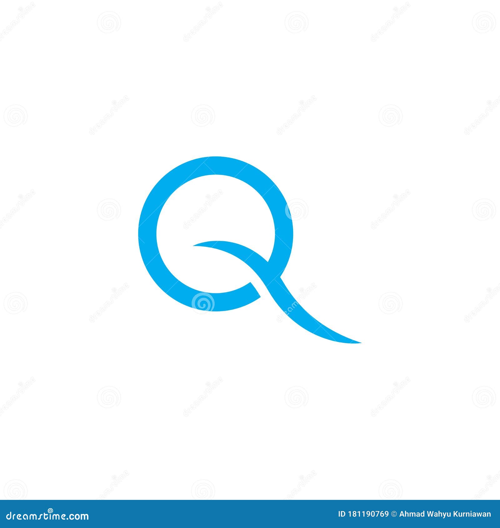 Logotipo de letra q ilustración del vector. Ilustración de creativo ...