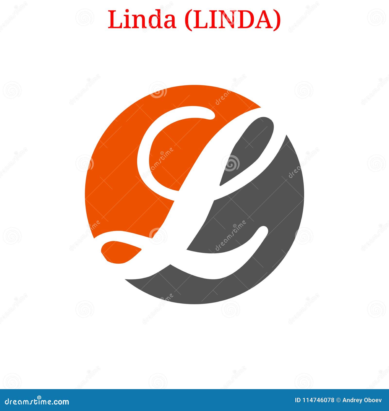 Logotipo De Linda LINDA Do Vetor Ilustração do Vetor - Ilustração de ...