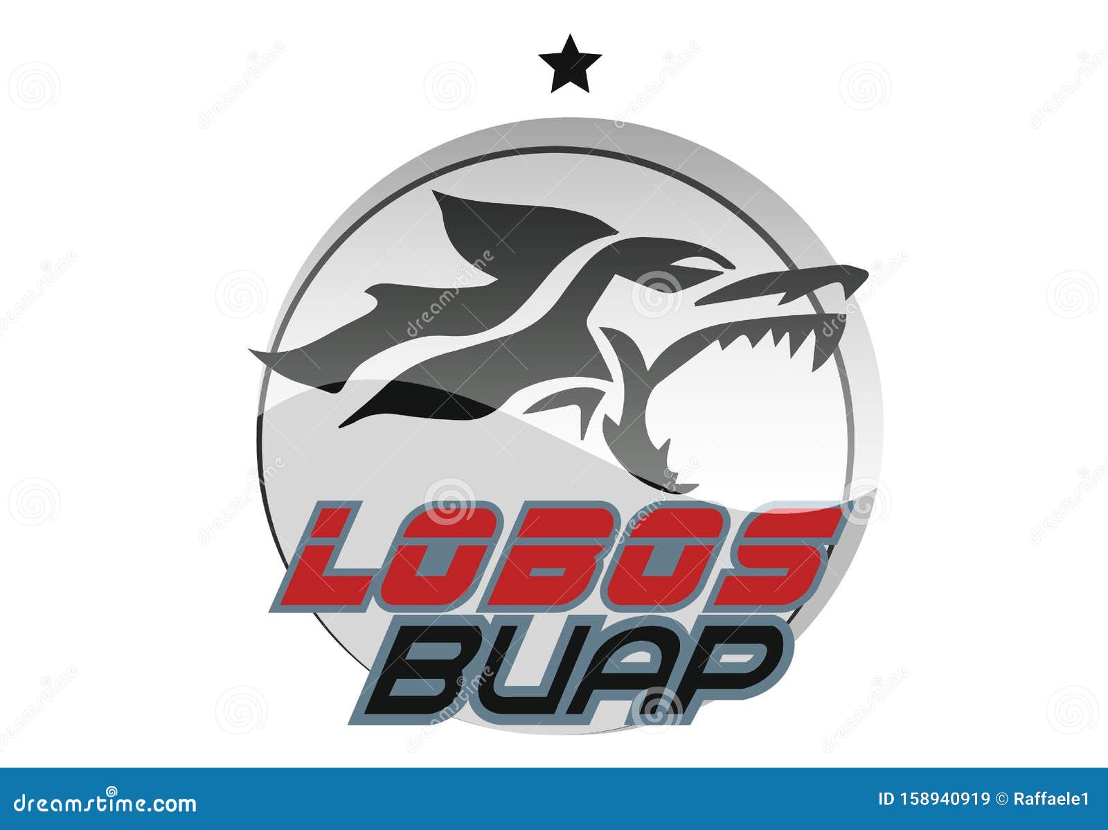 Logotipo de Lobos BUAP imagen de archivo editorial. Ilustración de ...