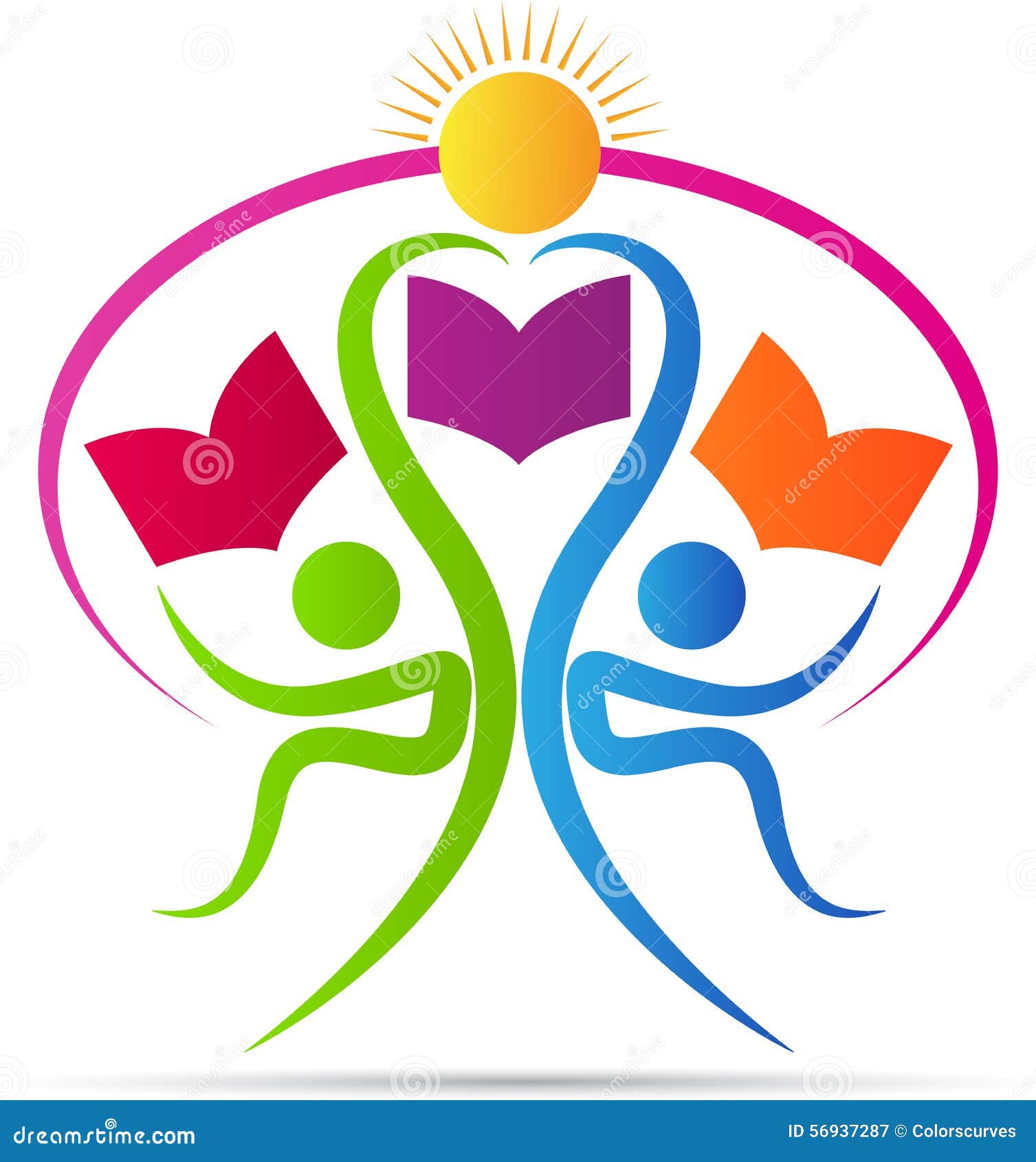 Logotipo De Los Lectores Del Libro Ilustración del Vector - Ilustración ...