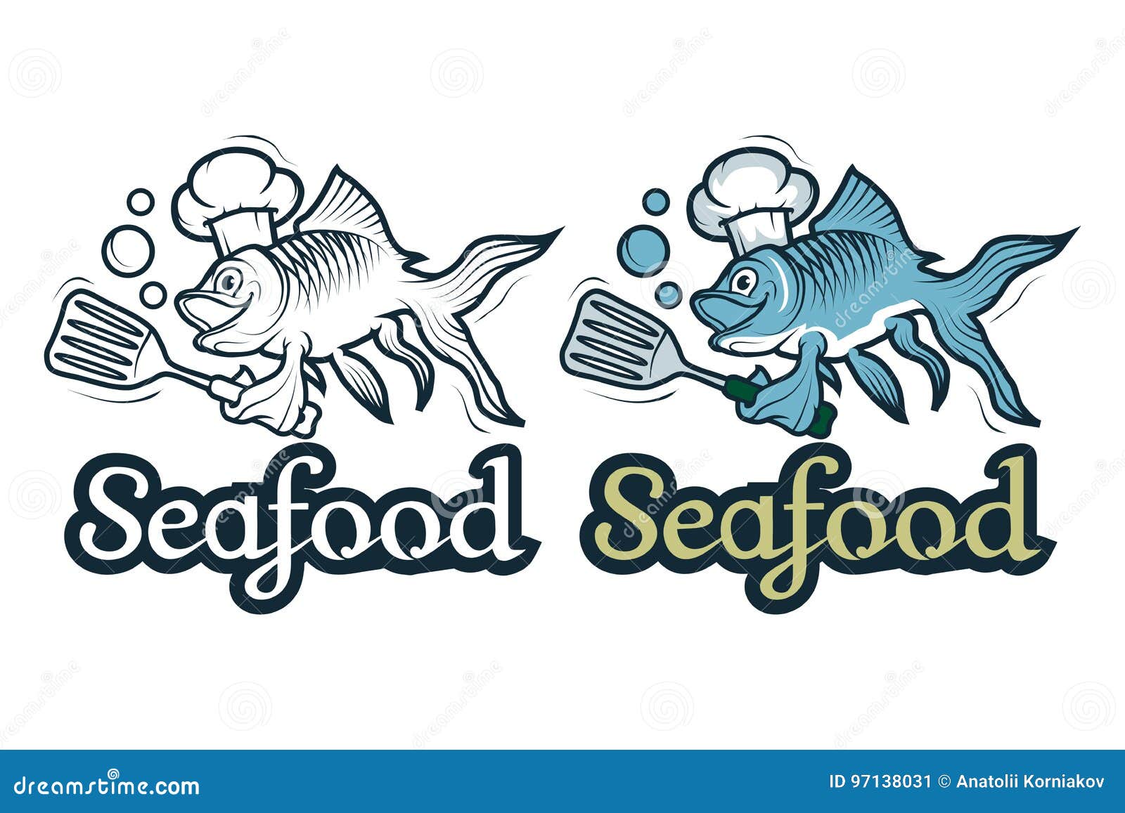 Logotipo De Los Mariscos Del Vector Ilustración del Vector ...