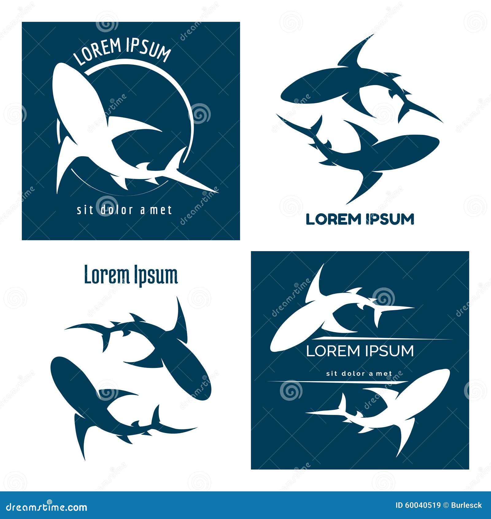 Logotipo de los tiburones ilustración del vector. Ilustración de ...