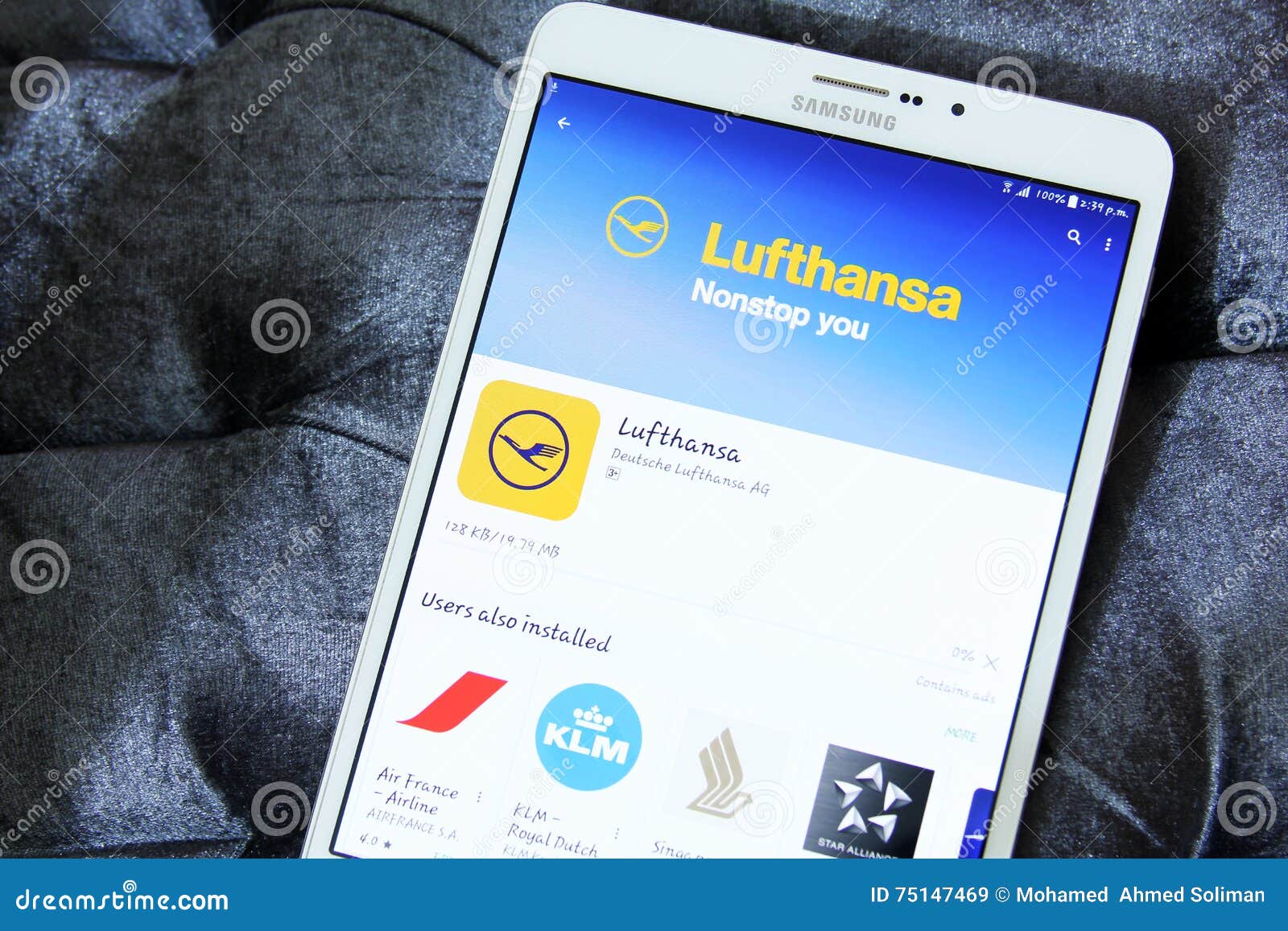 Logotipo de Lufthansa app imagen de archivo editorial. Imagen de tapa ...