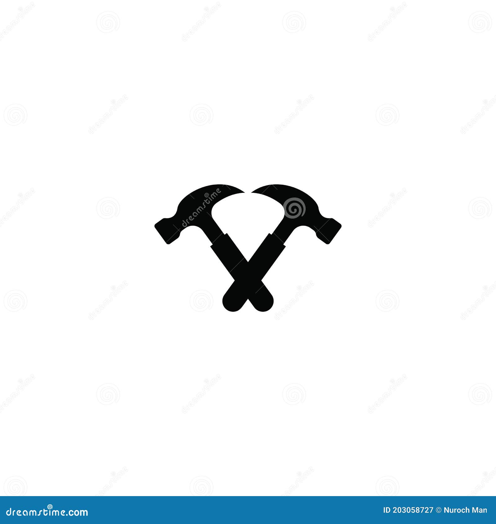 Logotipo De Martillo Martillo. Ilustración del Vector - Ilustración de ...