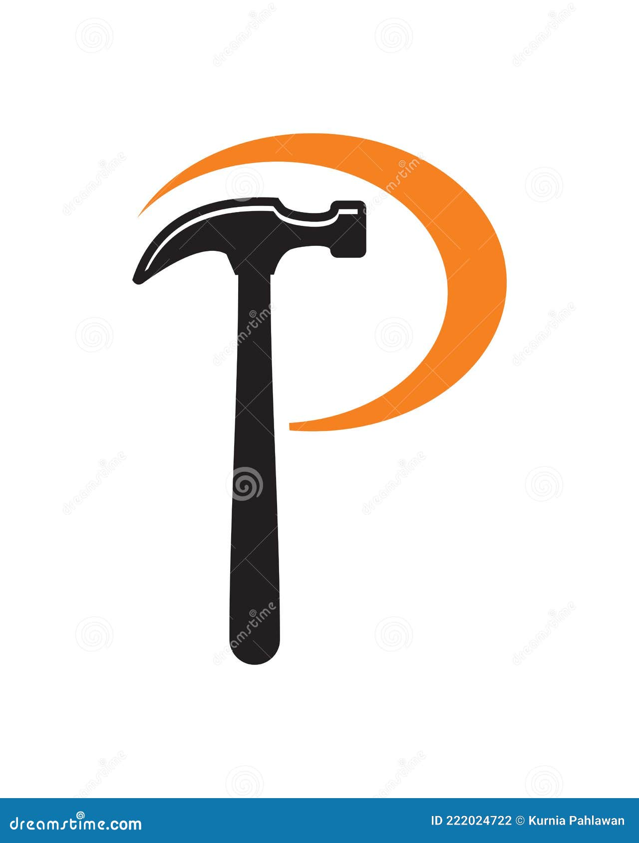 Logotipo De Martillo Y Regla Abstracto Ilustración del Vector ...