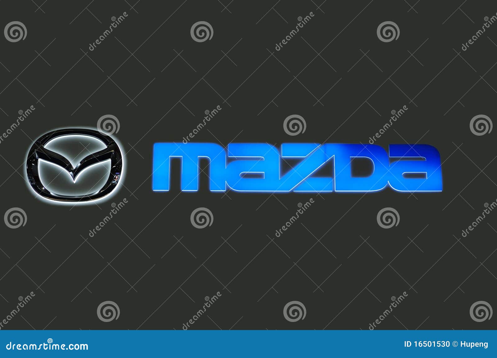 Logotipo de Mazda imagem editorial. Imagem de fantasia - 16501530