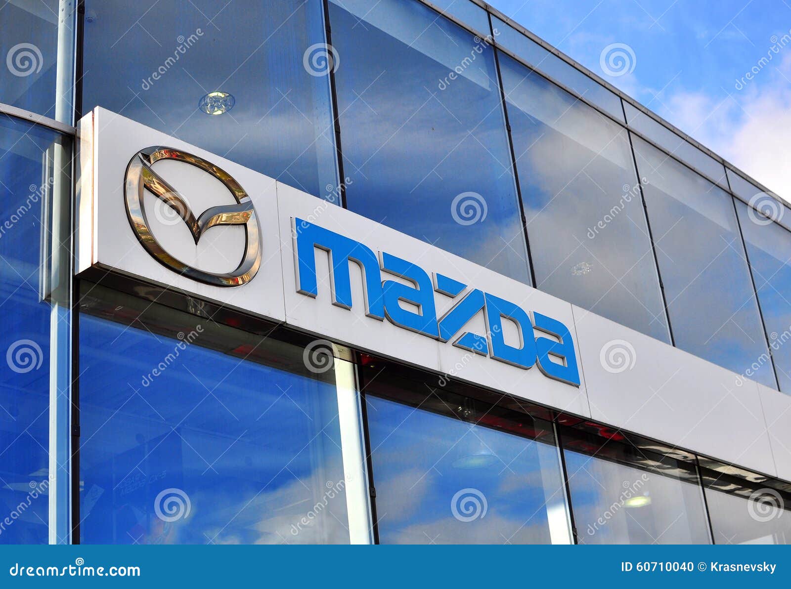 Logotipo de Mazda imagen editorial. Imagen de japonés - 60710040