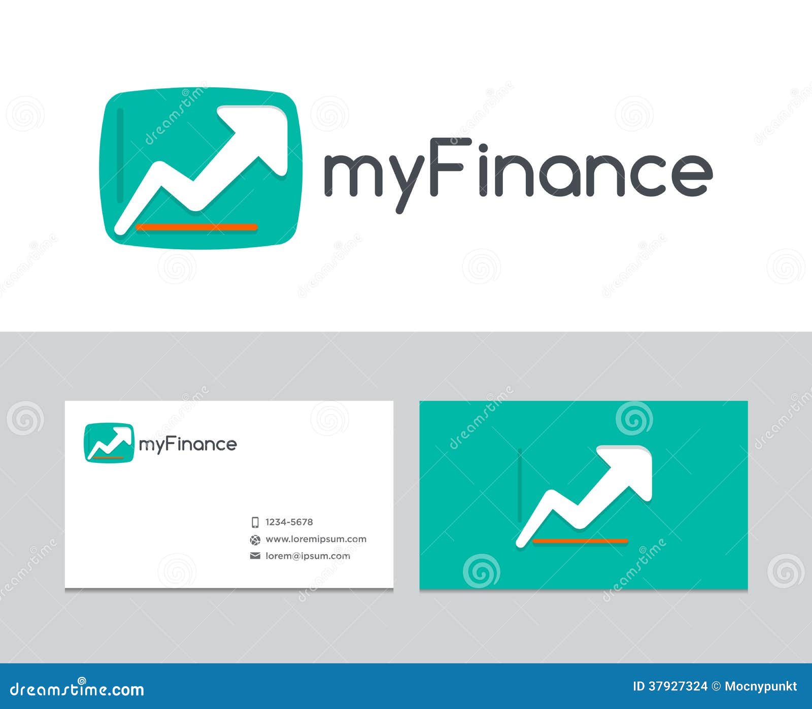 Logotipo de MyFinance stock de ilustración. Ilustración de muestra ...
