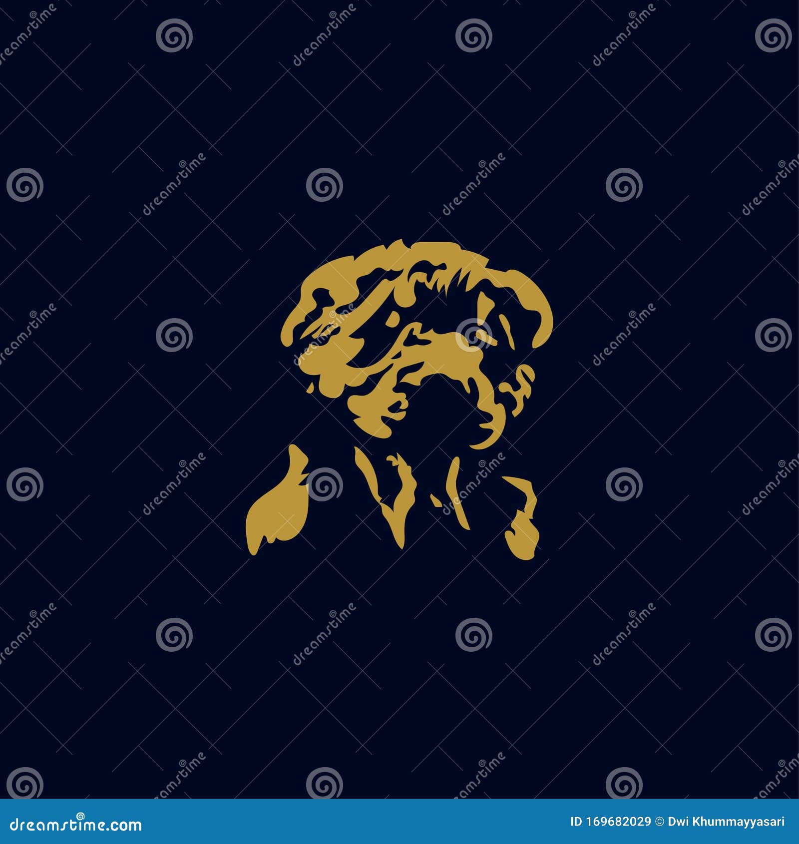 Logotipo De Perro Vectorial Abstracto Ilustración del Vector ...