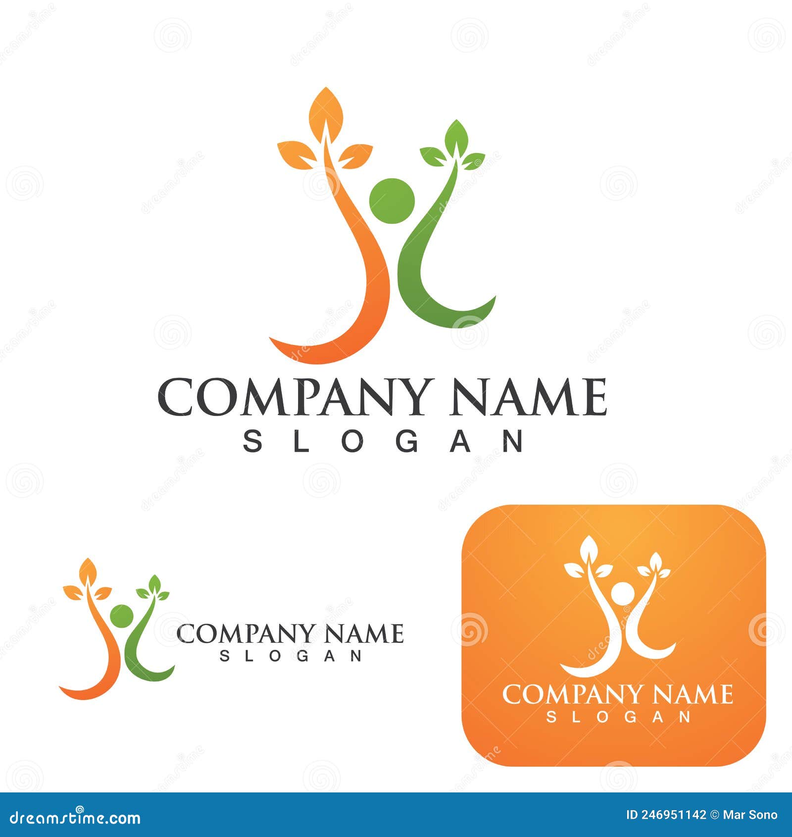 Logotipo de personas sanas ilustración del vector. Ilustración de forma ...