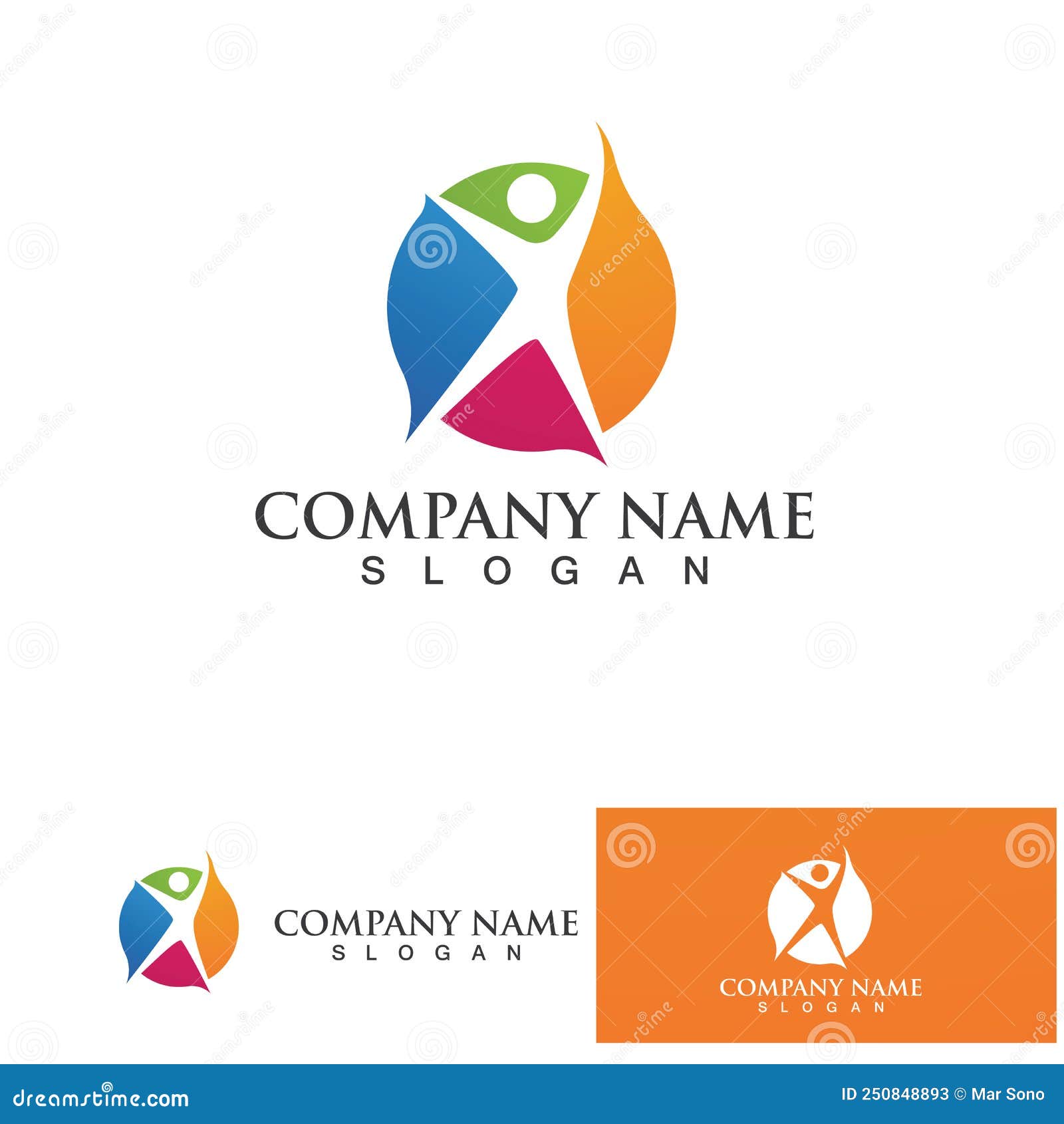 Logotipo de personas sanas ilustración del vector. Ilustración de feliz ...