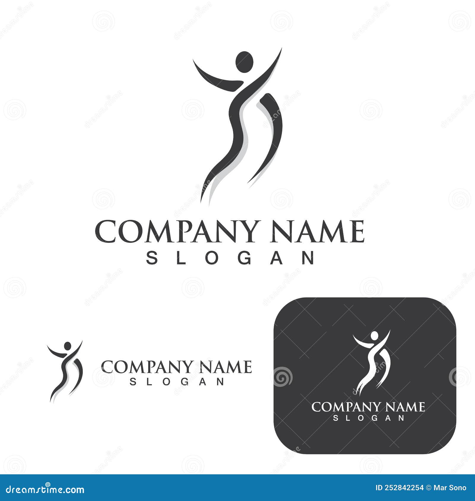 Logotipo de personas sanas ilustración del vector. Ilustración de ...