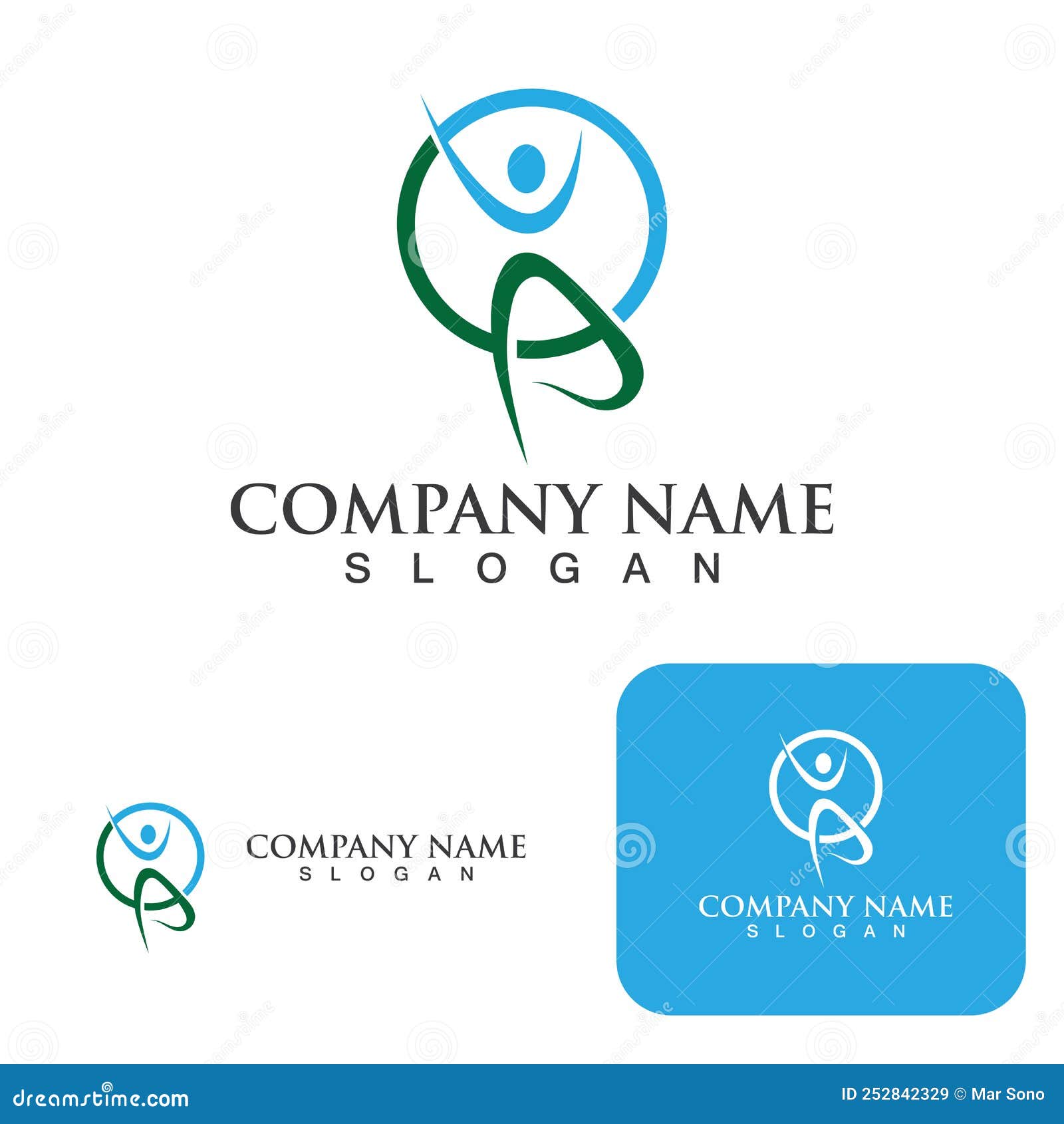 Logotipo de personas sanas ilustración del vector. Ilustración de ...