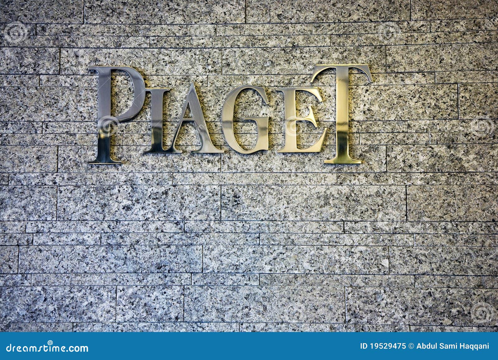 Logotipo De Piaget De Encontro à Parede Imagem Editorial - Imagem de ...