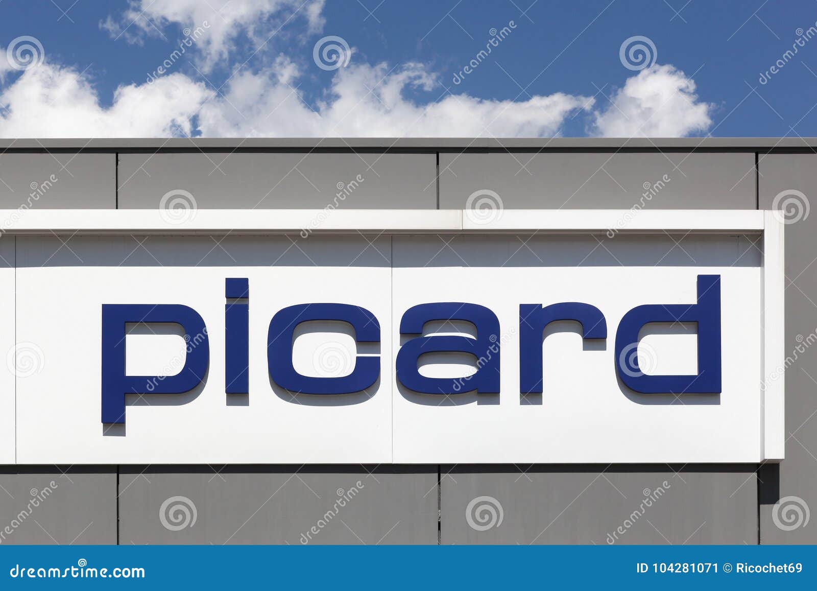 Logotipo De Picard Em Uma Parede Foto Editorial - Imagem de produtos ...