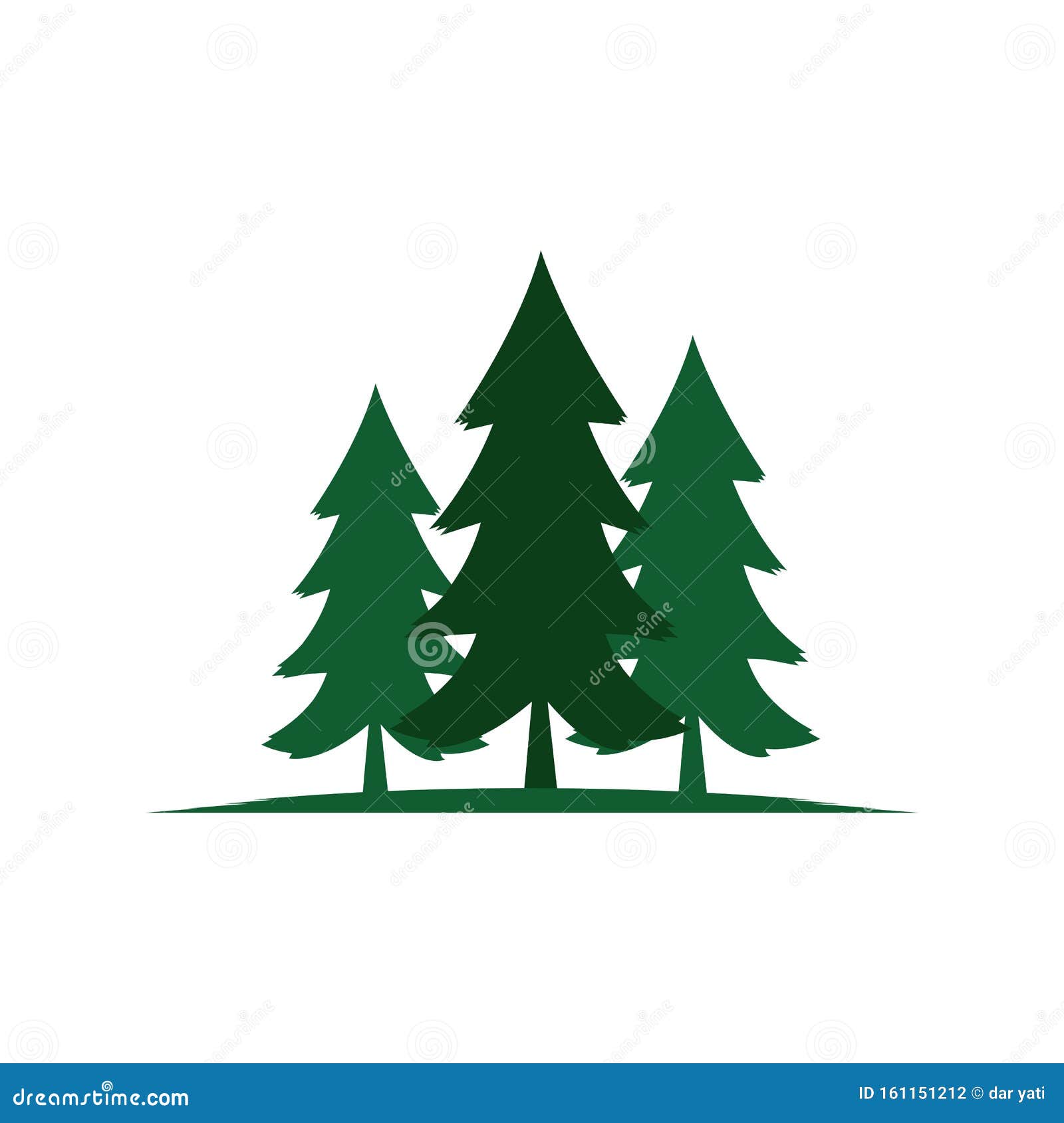 Logotipo de pino vectorial ilustración del vector. Ilustración de feliz ...