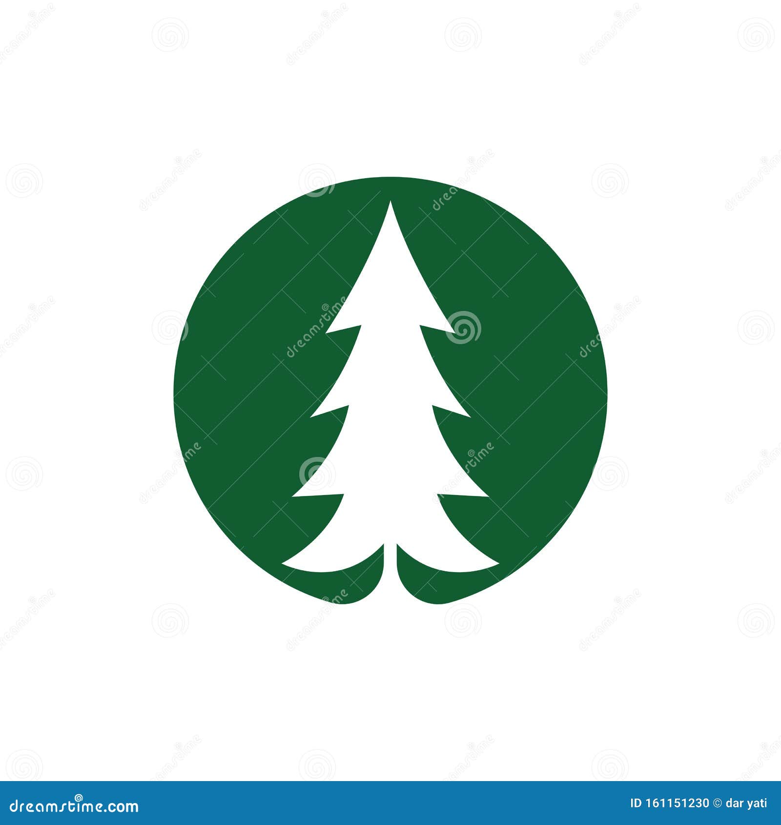 Logotipo de pino vectorial ilustración del vector. Ilustración de feliz ...