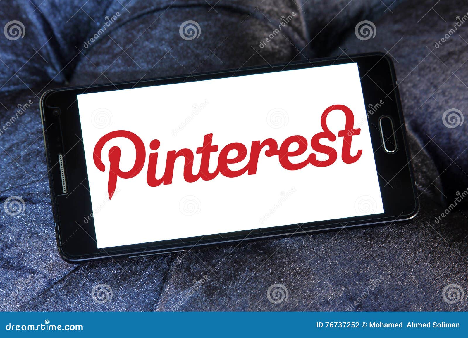 Logotipo de Pinterest fotografía editorial. Imagen de redes - 76737252