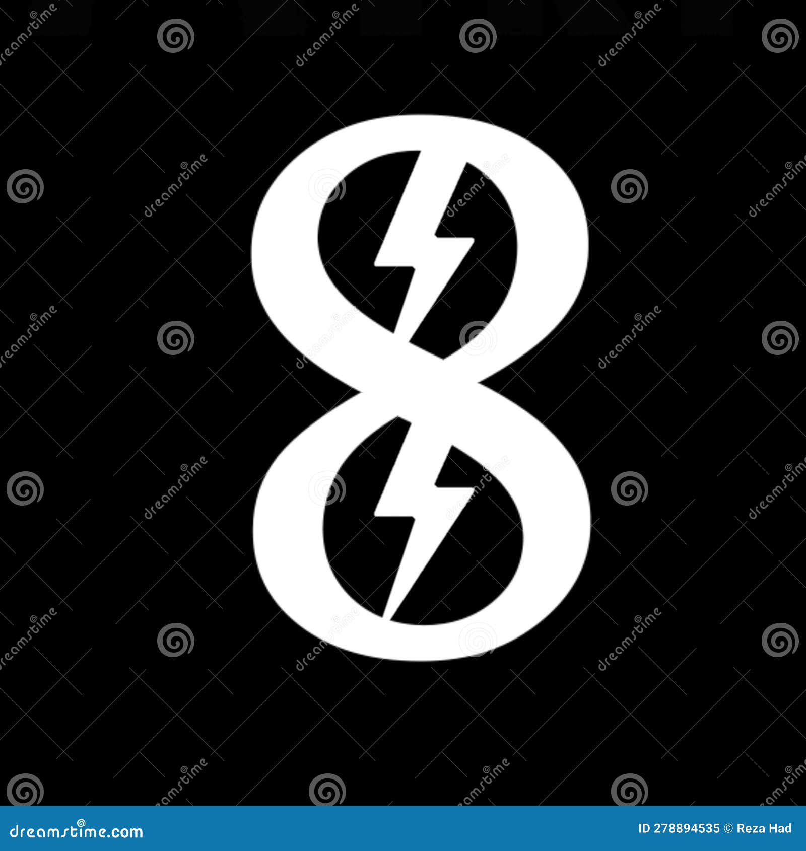 Logotipo De Potencia Ilimitada Imagen de archivo - Imagen de flujo ...