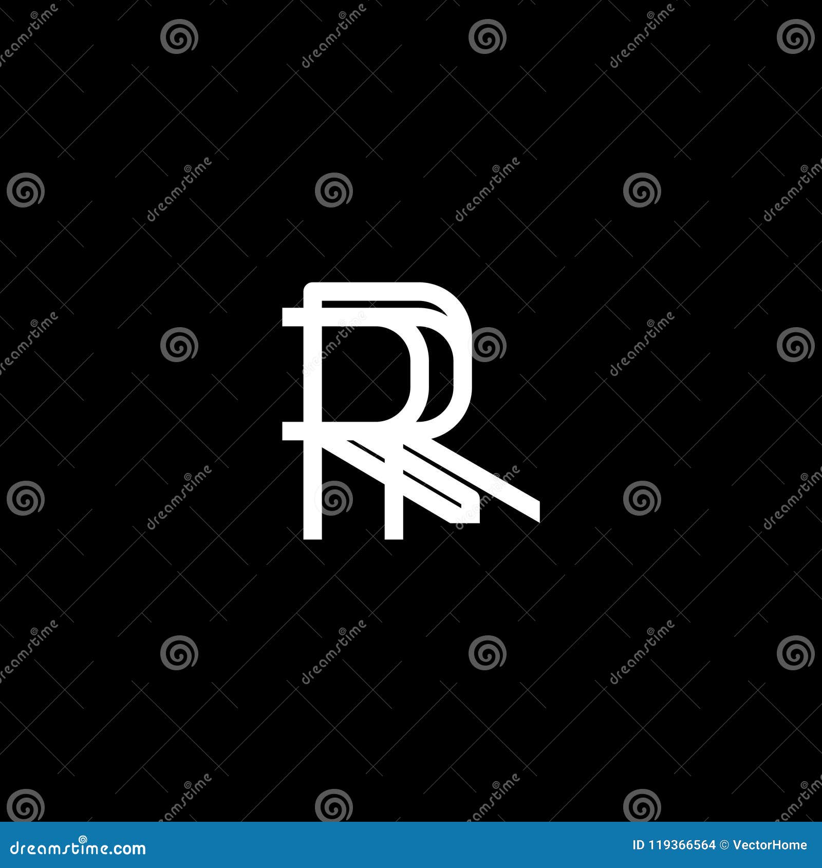 Logotipo De R, Ejemplo Del Vector Ilustración del Vector - Ilustración ...
