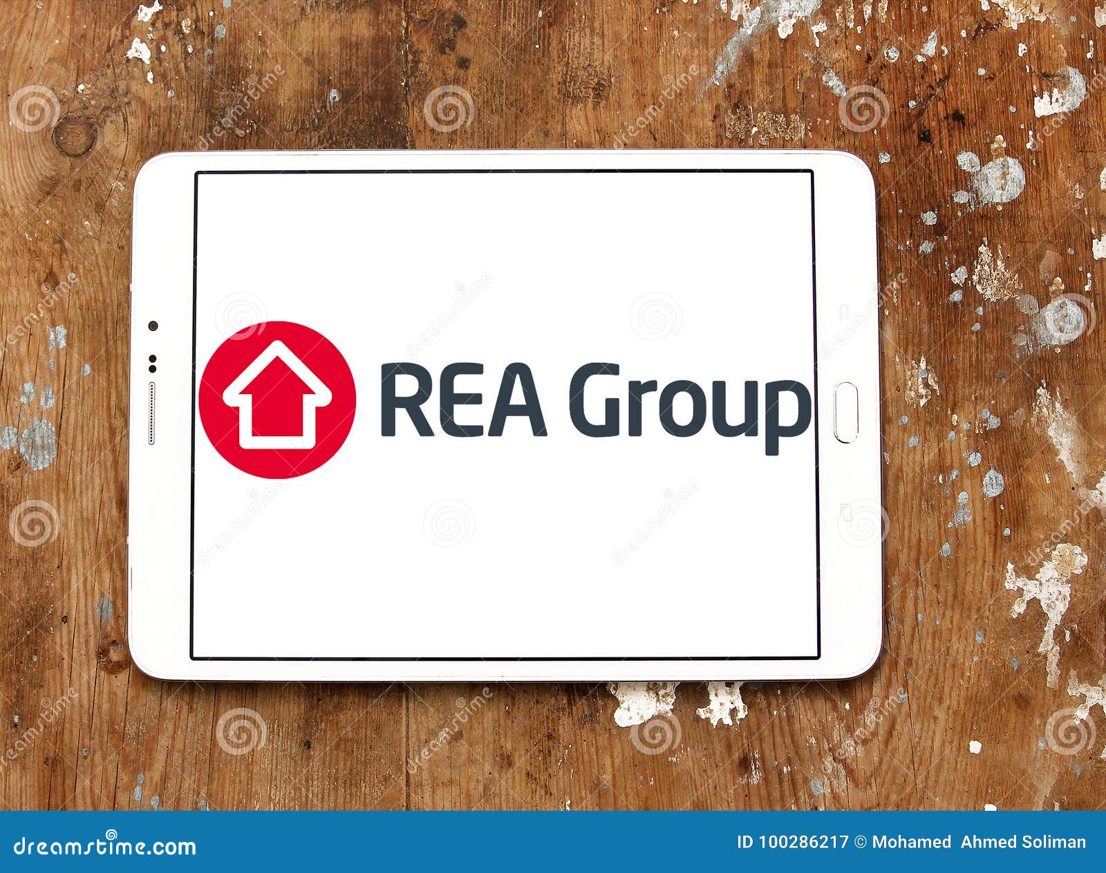 Logotipo de REA Group fotografía editorial. Imagen de marcas - 100286217