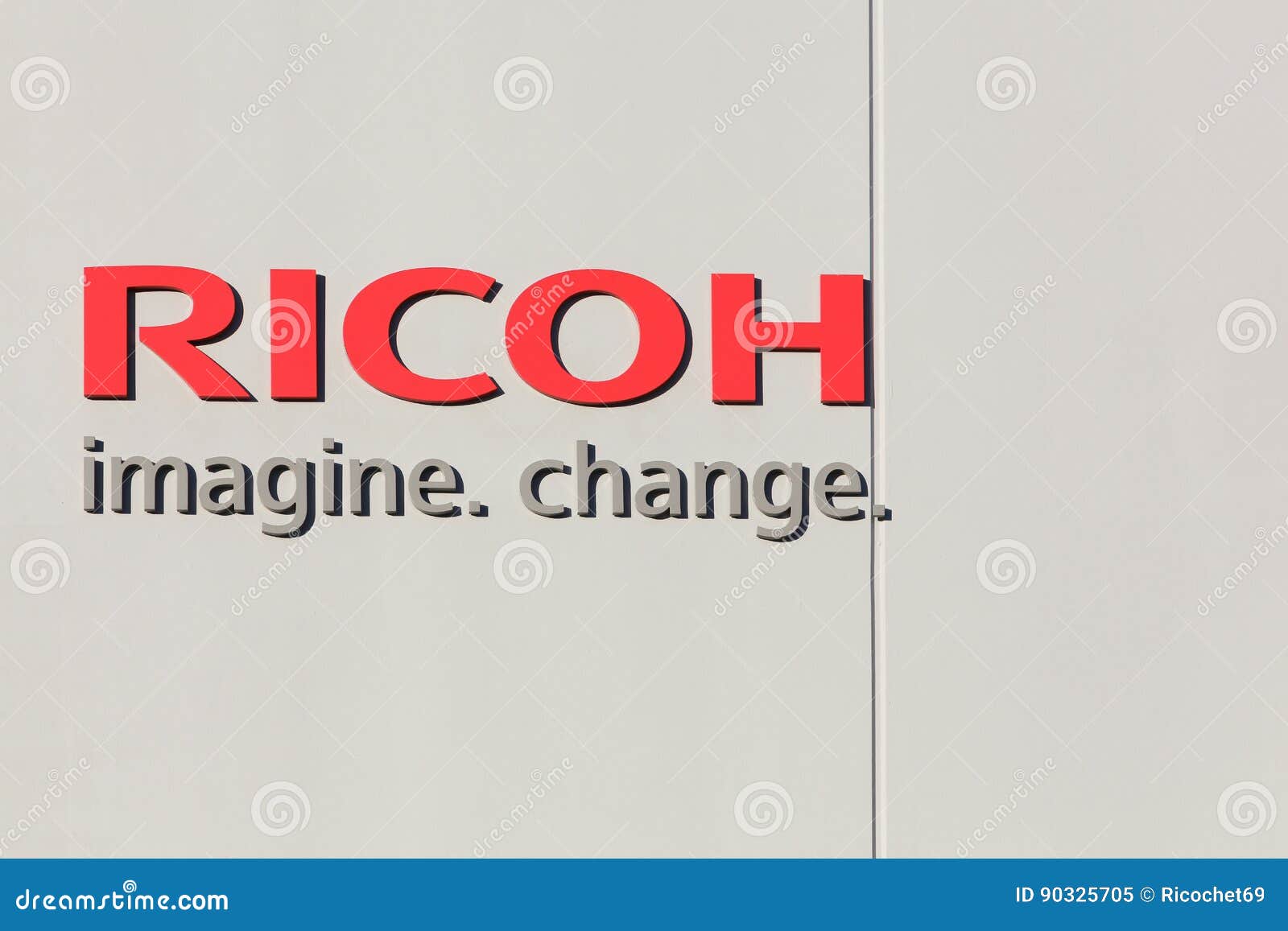 Logotipo De Ricoh En Una Pared Imagen editorial - Imagen de cambio ...