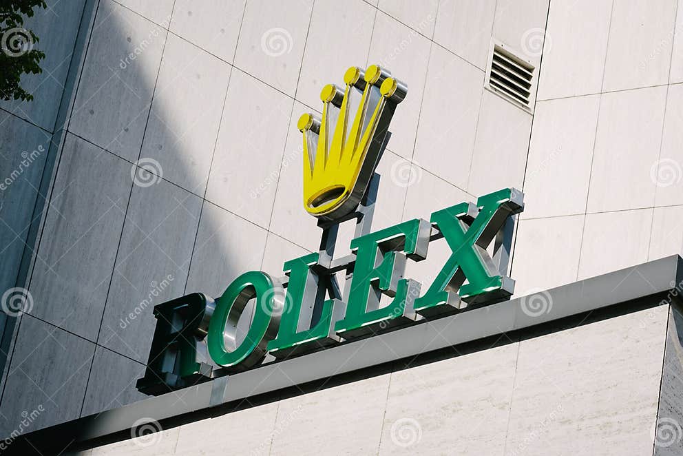Logotipo De Rolex Na Parede Imagem de Stock Editorial - Imagem de ...