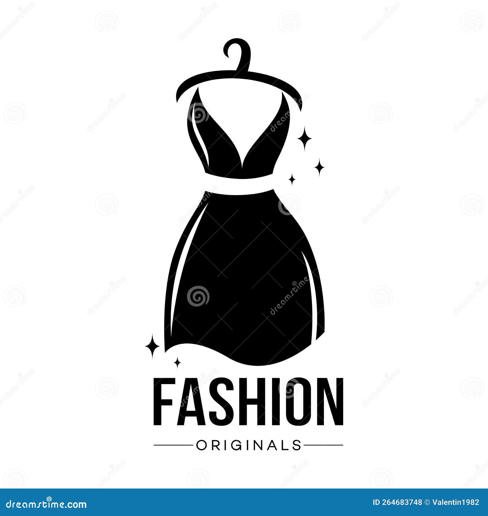 Logotipo De Ropa Elegante Y De Moda Para Mujeres. Ilustración del ...