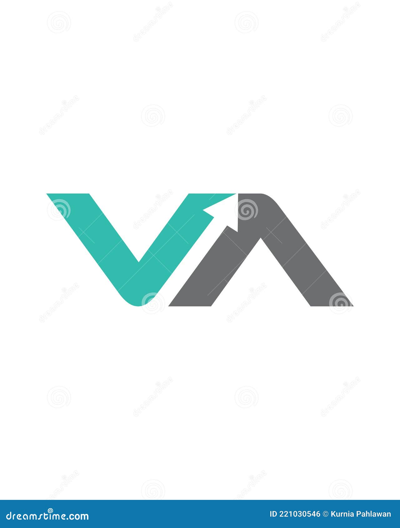 Logotipo de seta v ilustração do vetor. Ilustração de marketing - 221030546