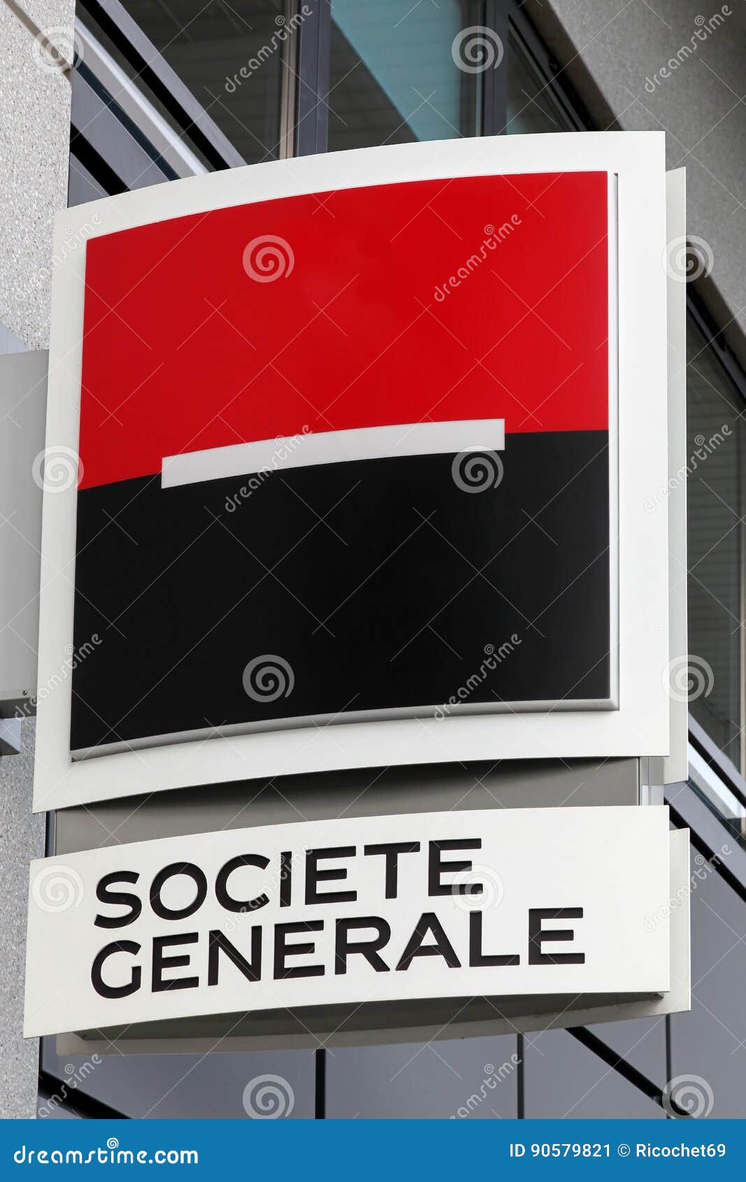 Logotipo De Societe Generale Em Uma Parede Foto Editorial - Imagem de ...