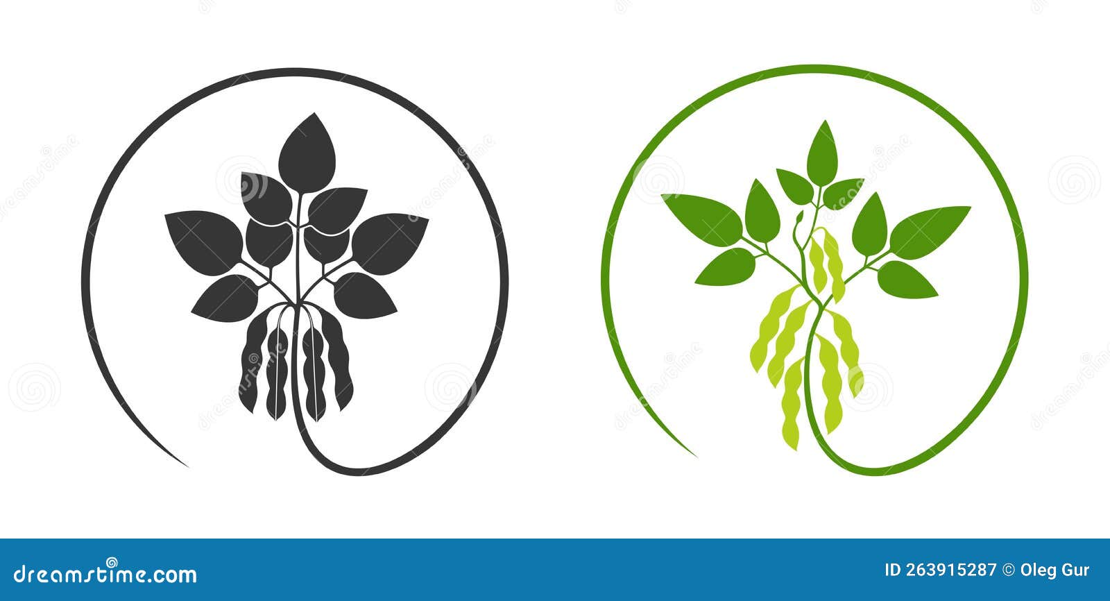 Logotipo De Soja. Soja Aislada Sobre Fondo Blanco Ilustración del ...