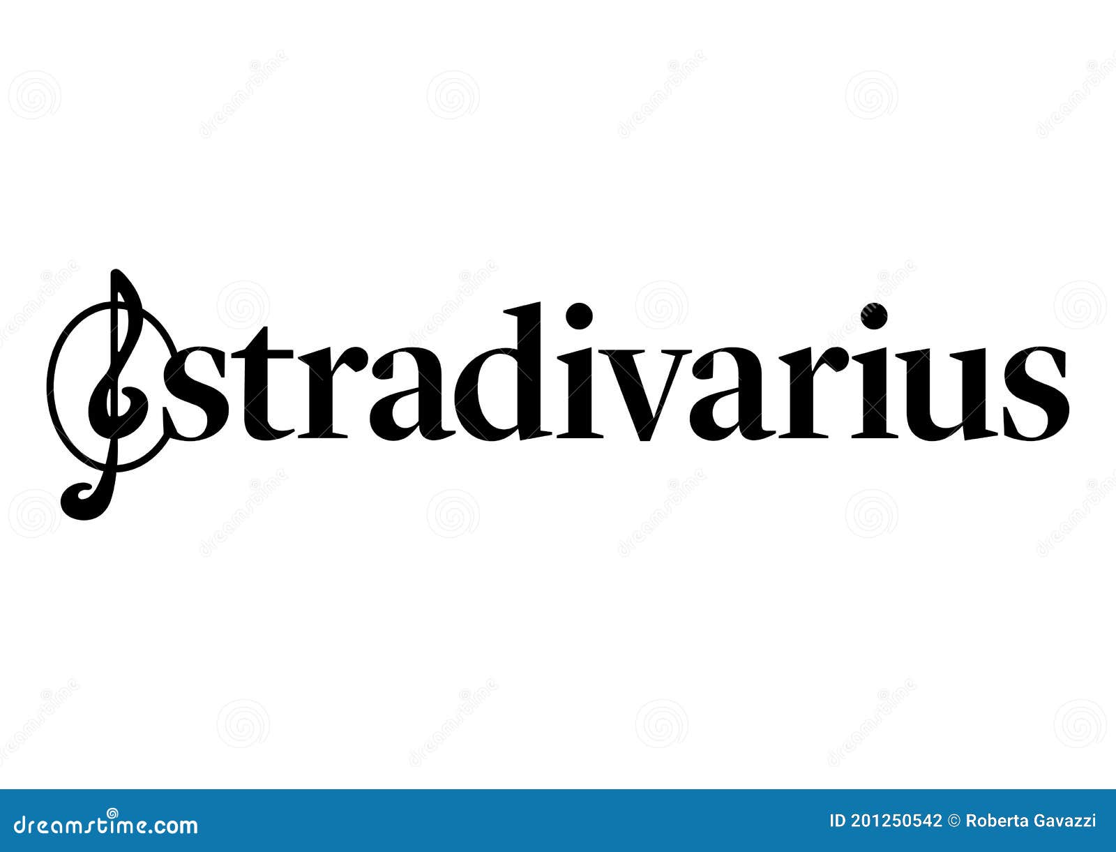 Logotipo de stradivarius fotografía editorial. Ilustración de insignia ...
