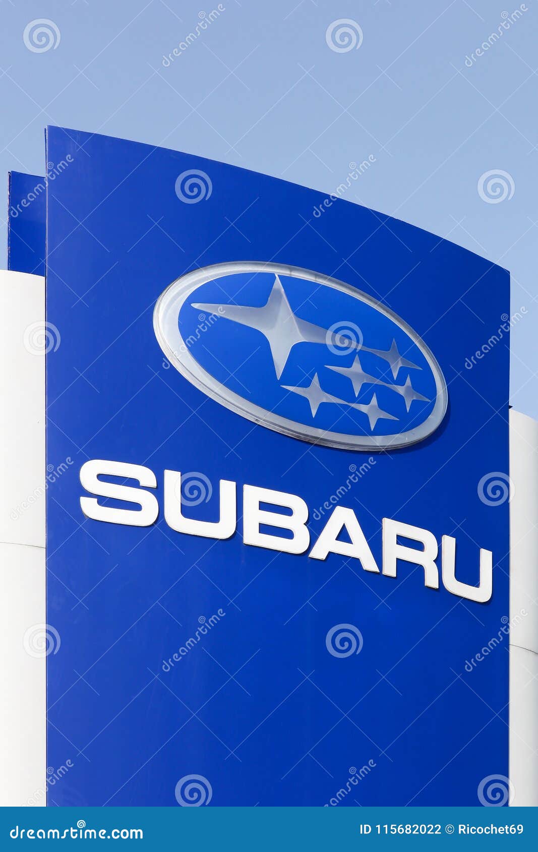 Logotipo De Subaru En Un Panel Fotografía editorial - Imagen de subaru ...