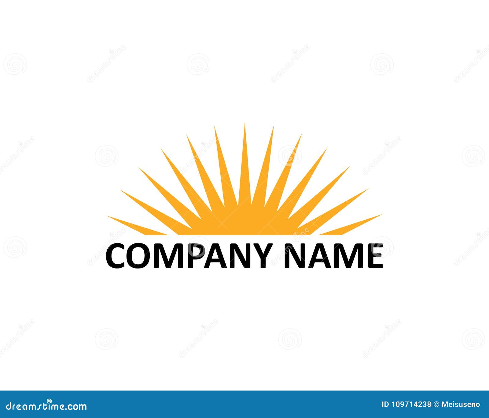 Logotipo de Sun ilustración del vector. Ilustración de negocios - 109714238