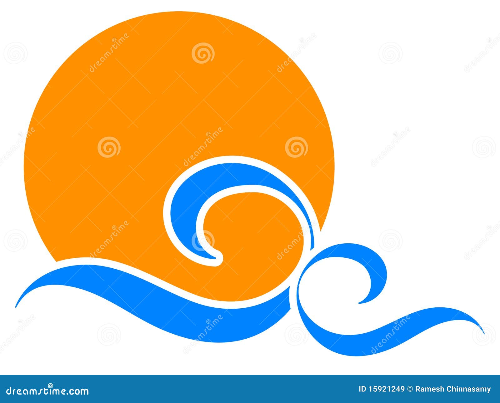 Logotipo de Sun ilustração do vetor. Ilustração de fofofo - 15921249