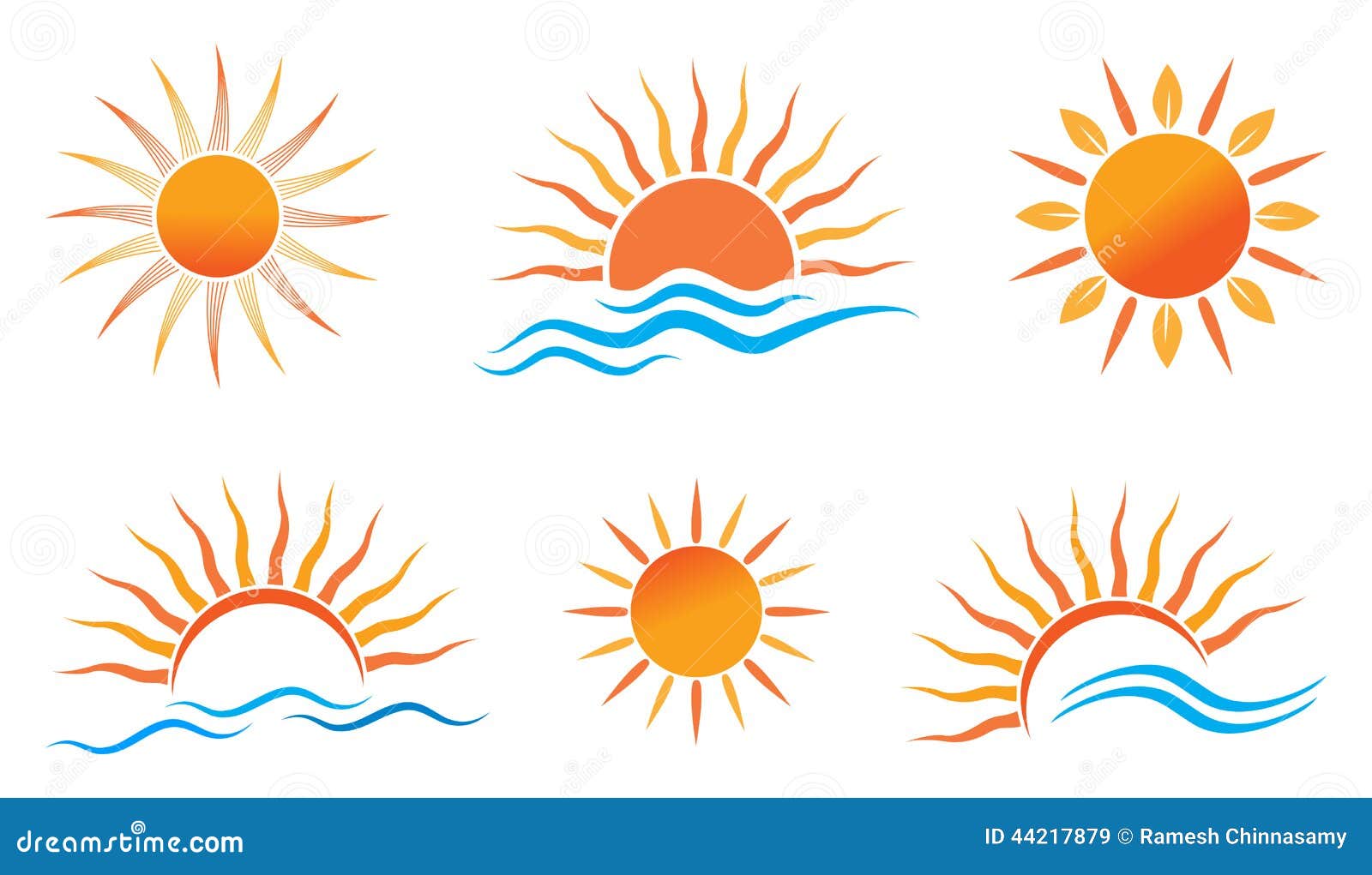 Logotipo de Sun ilustração do vetor. Ilustração de queimadura - 44217879
