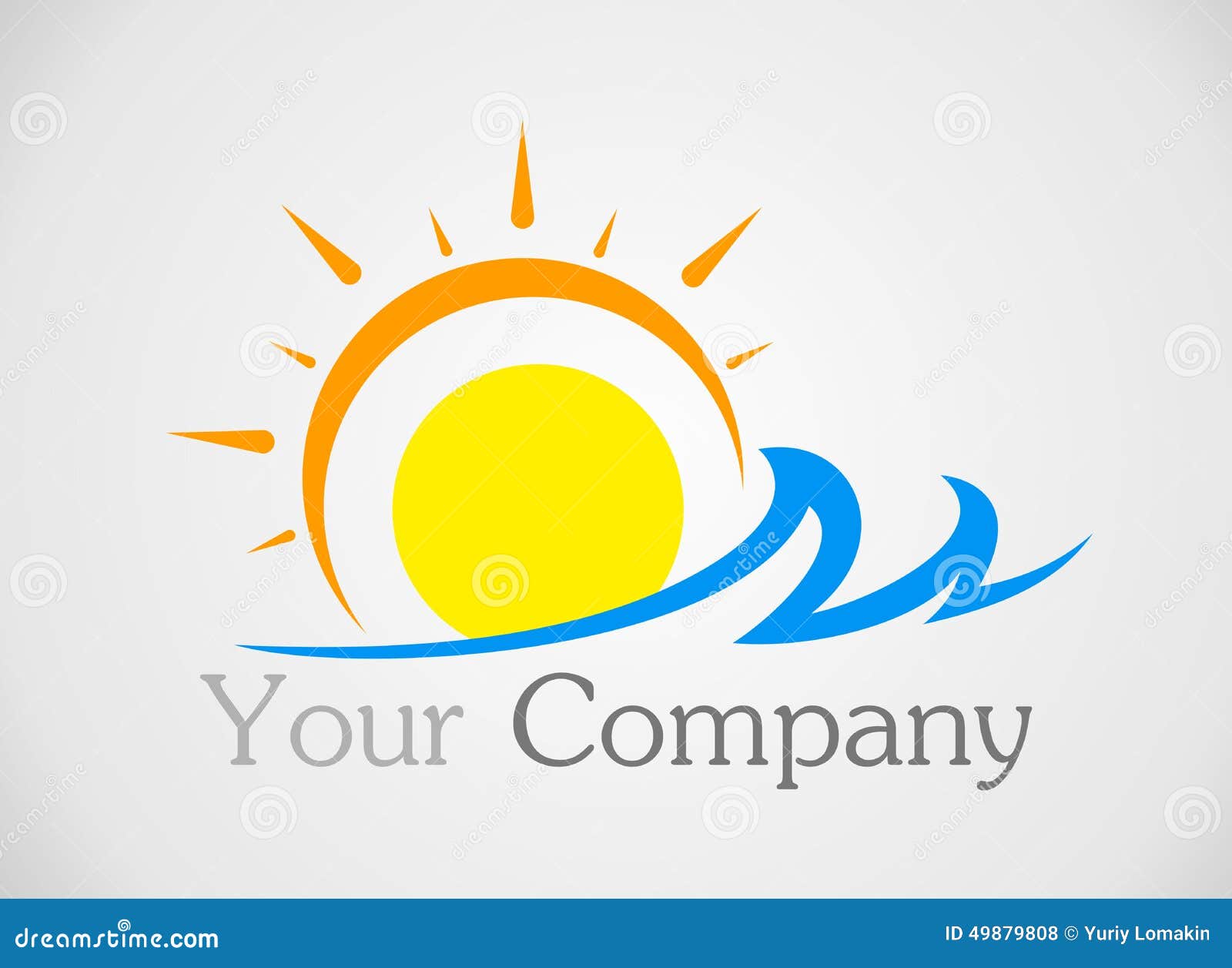 Logotipo de Sun stock de ilustración. Ilustración de concepto - 49879808